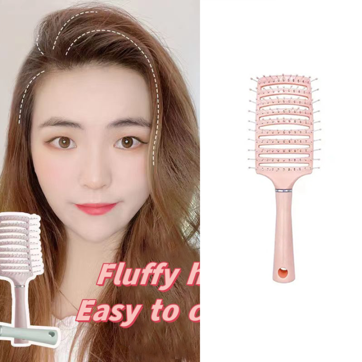 New 2025 Rib Comb High Top Styling Long Curly Hair Fluffy Hair Massage ...