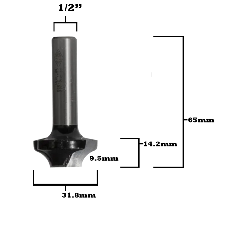 Router Bit Elliptical Beading Bit TE 812 1/2 | Daraz.lk