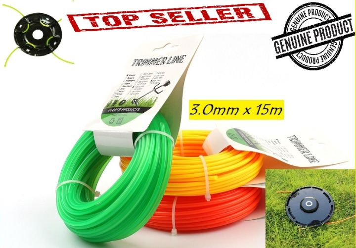 Grass trimmer line 3mm 15m nylon string lawn brush cutter wire | Daraz.lk