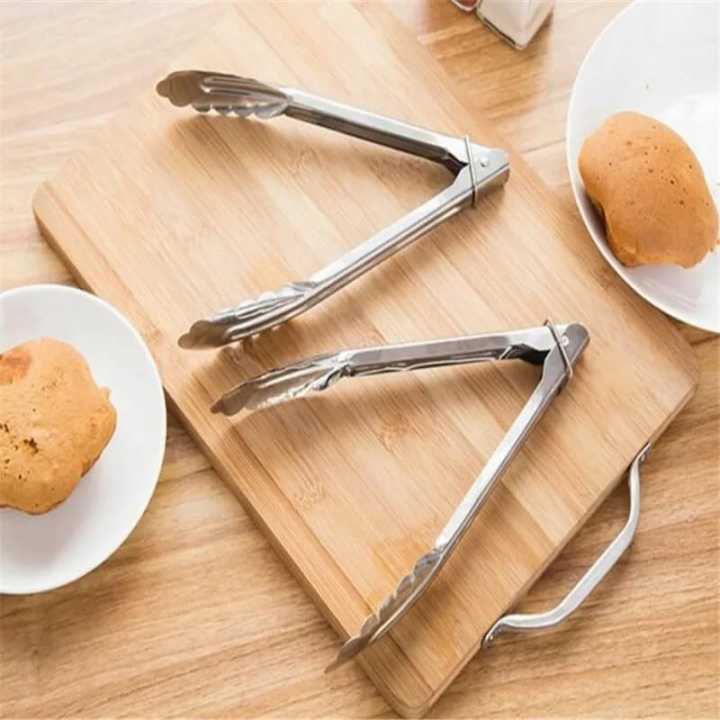 Bread Kitchen Tongs Stainless Steel Buffet Kitchen Tongs Anti Heat ...