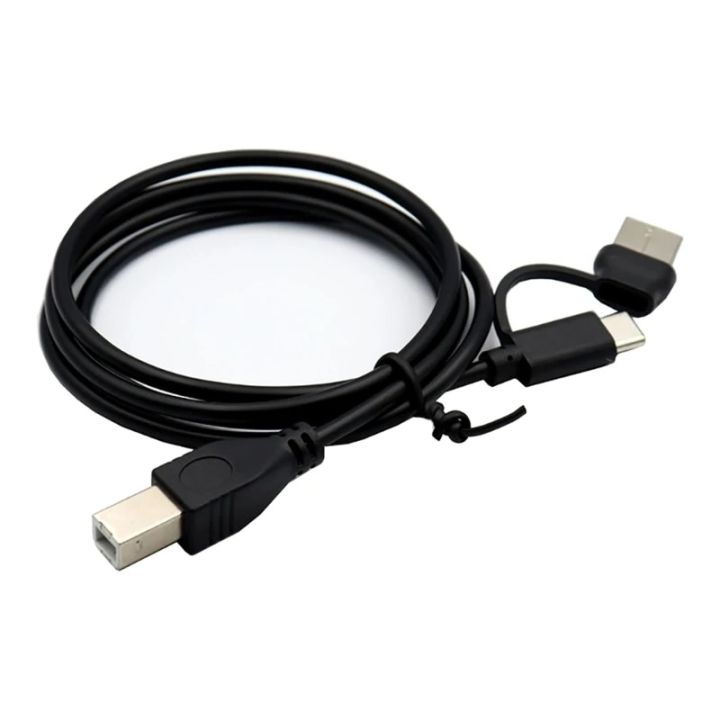 1M USB TYPE C Male To USB2.0 Type-B Male OTG Cable For Phone Printer ...