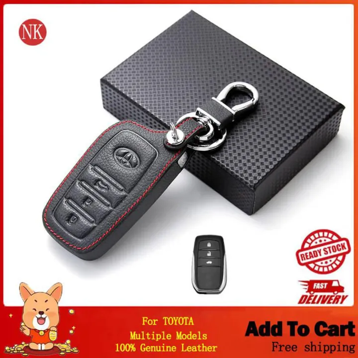New For Toyota Fortuner Revo Camry Keyle Remote Leather Car Key Cae ...