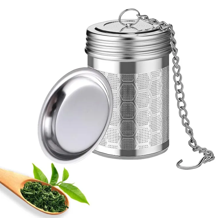 Easy To Clean Extra Fine Mesh Loose Tea Infuser Drip Trays Extended ...