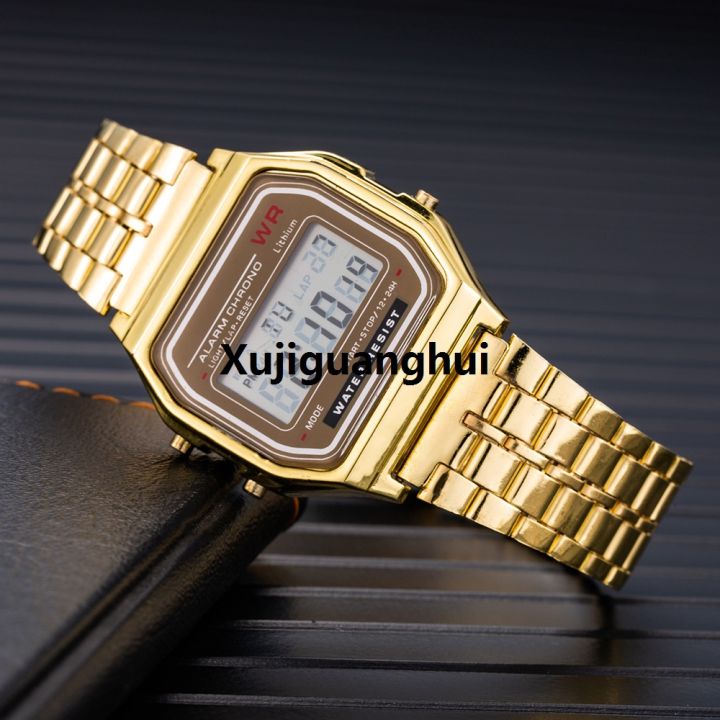 Xujiguanghui VEXOR Steel strip LED electronic watch ultra-thin gold and ...