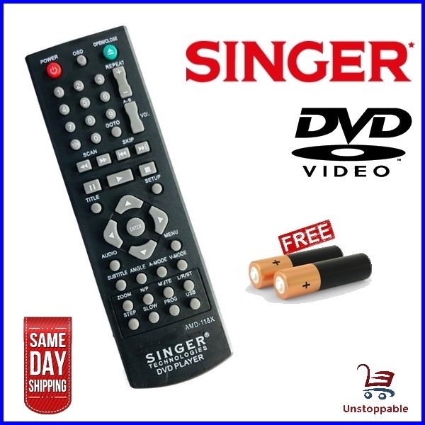 Singer DVD Player Remote Controller & Free Batteries | Daraz.lk