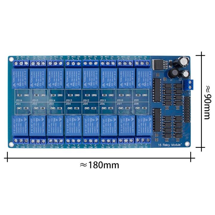 【Happy childhood memories】12V 16 Channel Relay for arduino PIC AVR DSP ...