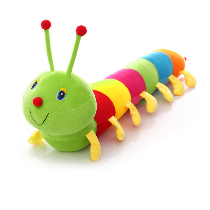Caterpillars Soft Toy Colorful Inchworm Lovely Developmental Plush Toys ...