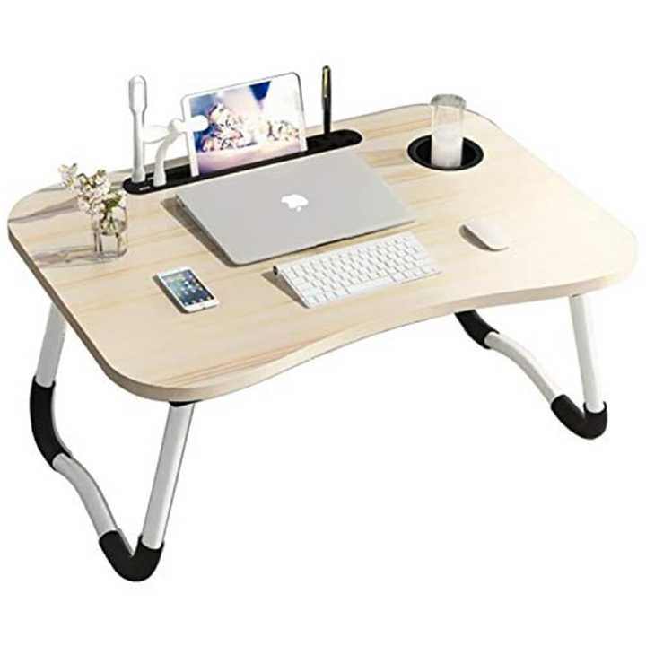 Foldable Wooden Work Table / Foldable Wooden Laptop Table | Daraz.lk