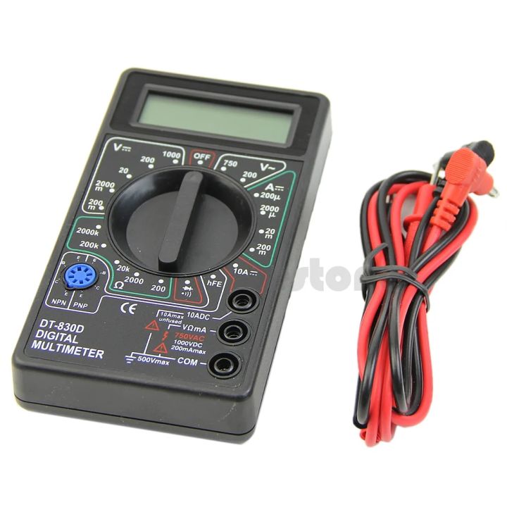 DT-830D Digital Multimeter with Buzzer Square Wave Output Voltage ...
