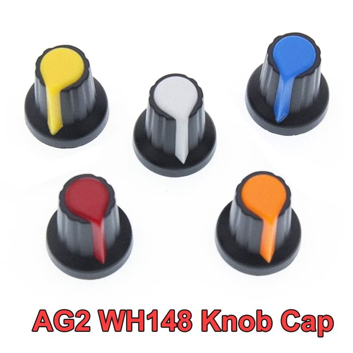 10PCS/lot WH148 potentiometer knob cap(copper core) 15X17mm 6mm Shaft ...