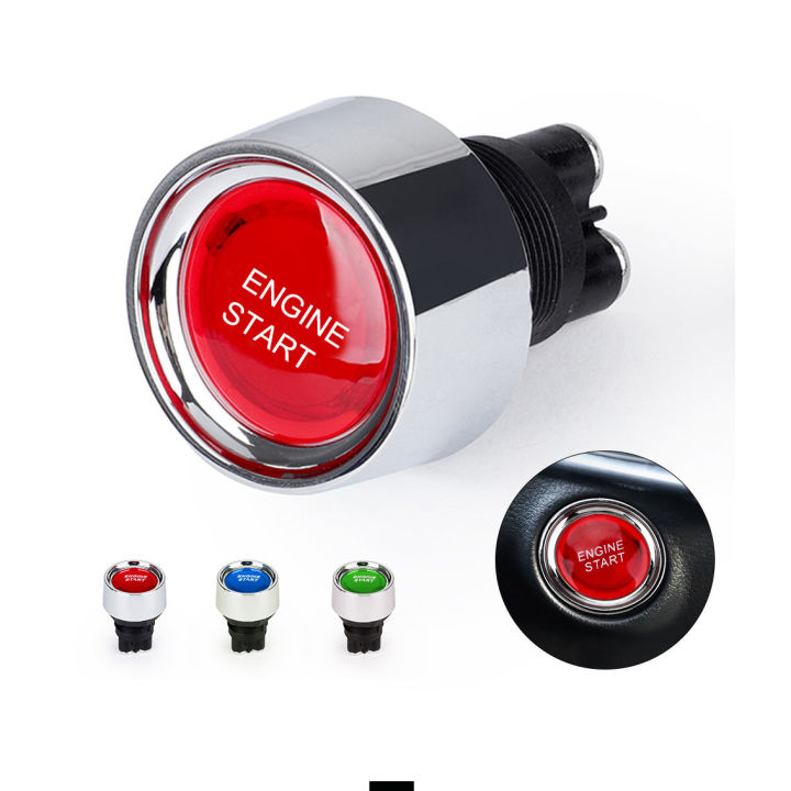 Car Start Ignition Switch Metal Push Button Momentary Switch Rocker ...