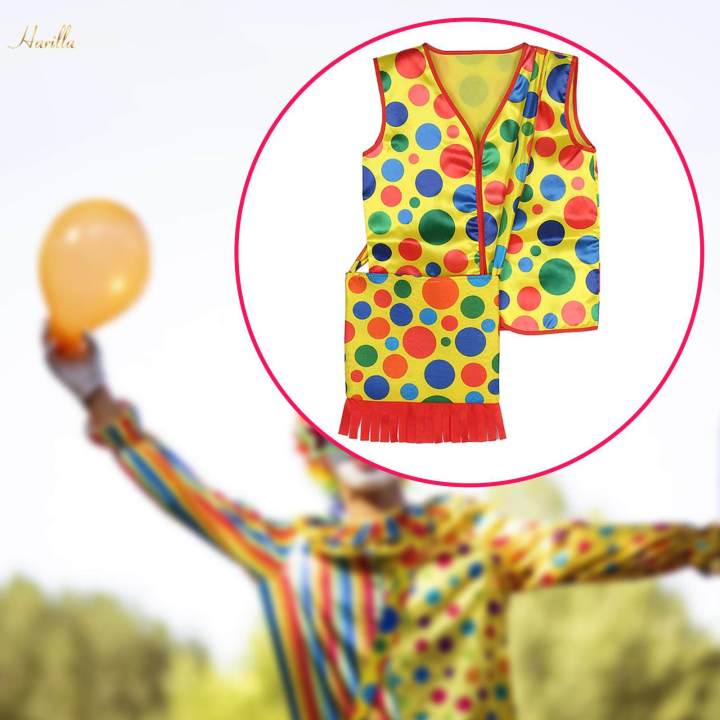 Clown Costume for Adult Clown Vest for Role Play Cosplay Stage ...