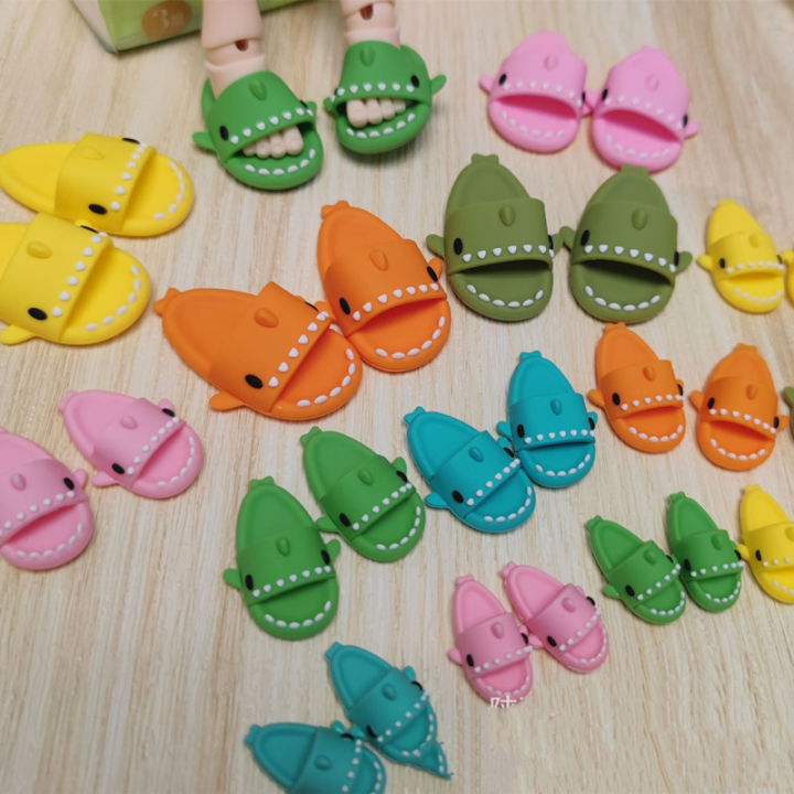 Ob11 Baby Shoes Shark Slippers 1/6 Bjd Shoes Blythe1/8 Obitsu11 1/12 ...