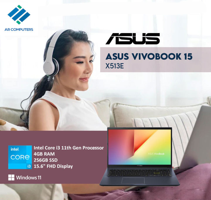 ASUS Vivobook 15 X513EA-BQ1607 15.6" Laptop - Core i3-1115G4 - 4GB RAM - 512GB SSD - DOS ...
