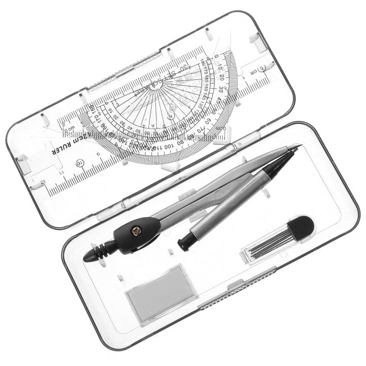Drafting Tools Compasses Set Protractor Geometry Core Protractor School ...
