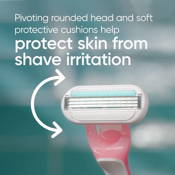 Venus Sensitive Razors for Women with Sensitive Skin 6 Count Delivers ...