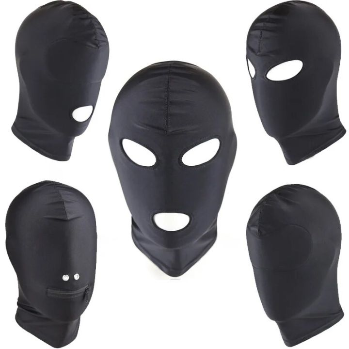 5 Style Uni Women Mens Cosplay Face Mask Halloween Open Eyes and Mouth ...