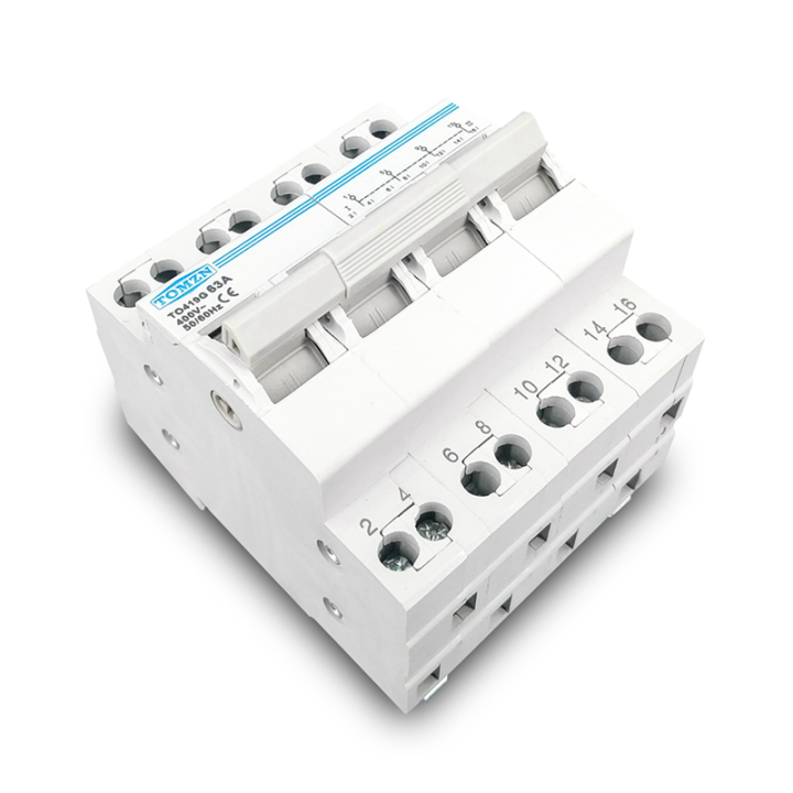 3X 4P 63A 3 Phase Dual Power Manual Transfer Isolating Switch Interlock ...