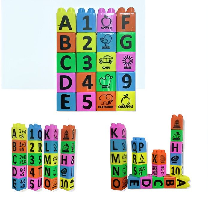 Vorix ABC educational blocks for kids learning -English alphabets for ...