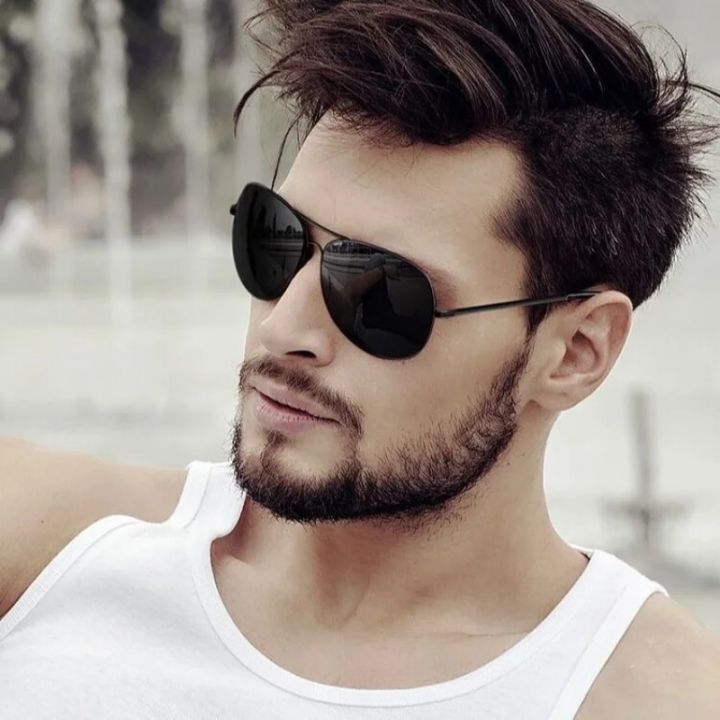 Ineverlefte New Polarized Borderless Sunglasses Men's Metal Mirror Leg ...