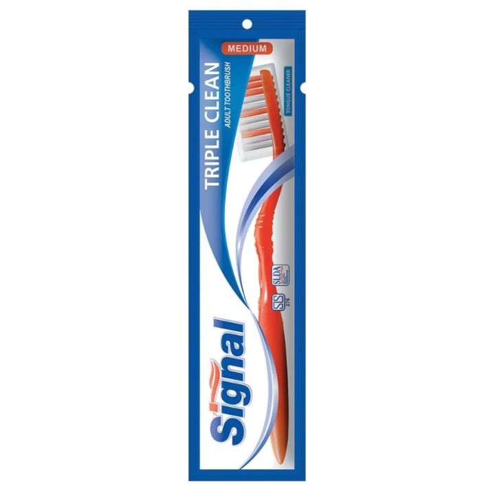 Signal Triple Clean Medium Toothbrush | Daraz.lk