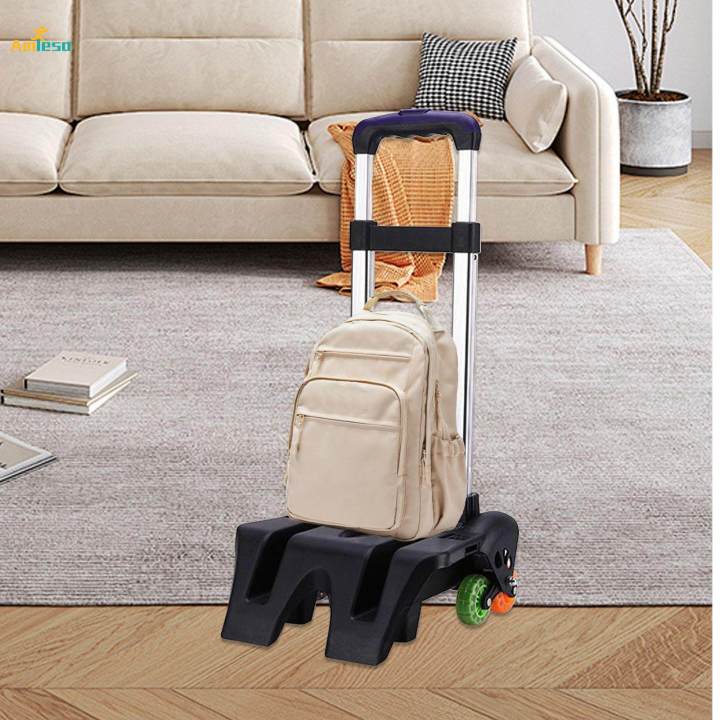 Backpack Trolley Telescopic Rod Foldable Compact Hand Cart Backpack ...