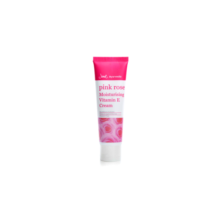 Janet Pink Rose Moisturising Vitamin E Cream 50G | Daraz.lk