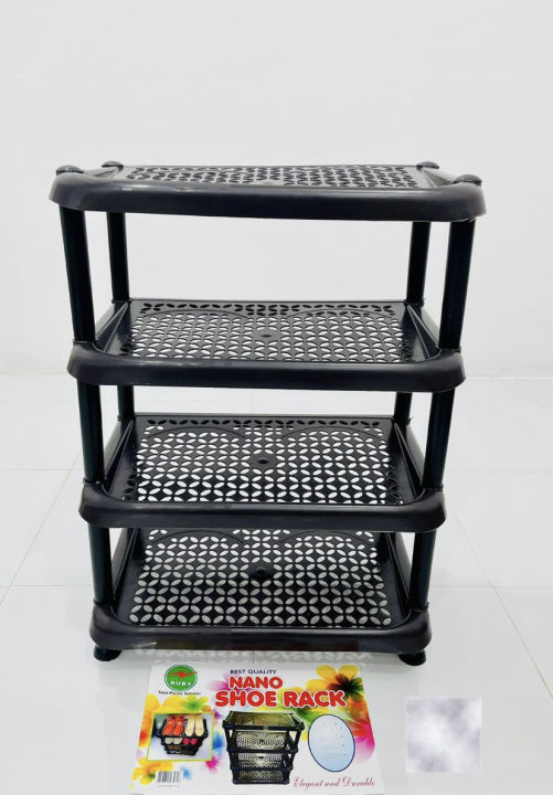 Heavy Duty 4 Layers Nano Shoe Rack - Ruby | Daraz.lk