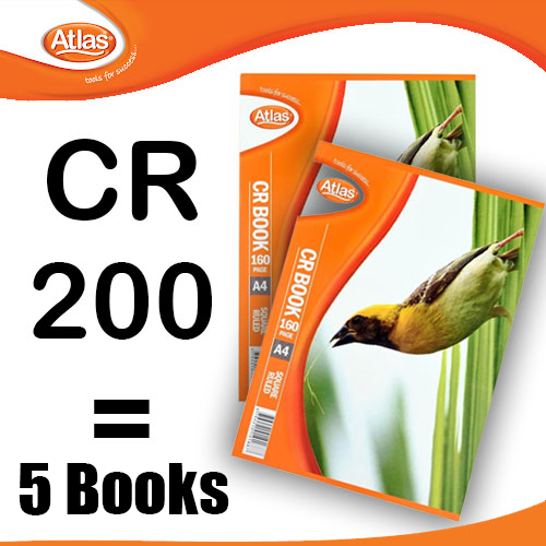 Atlas CR Single Rule 200 Pages - 5 Books | Daraz.lk