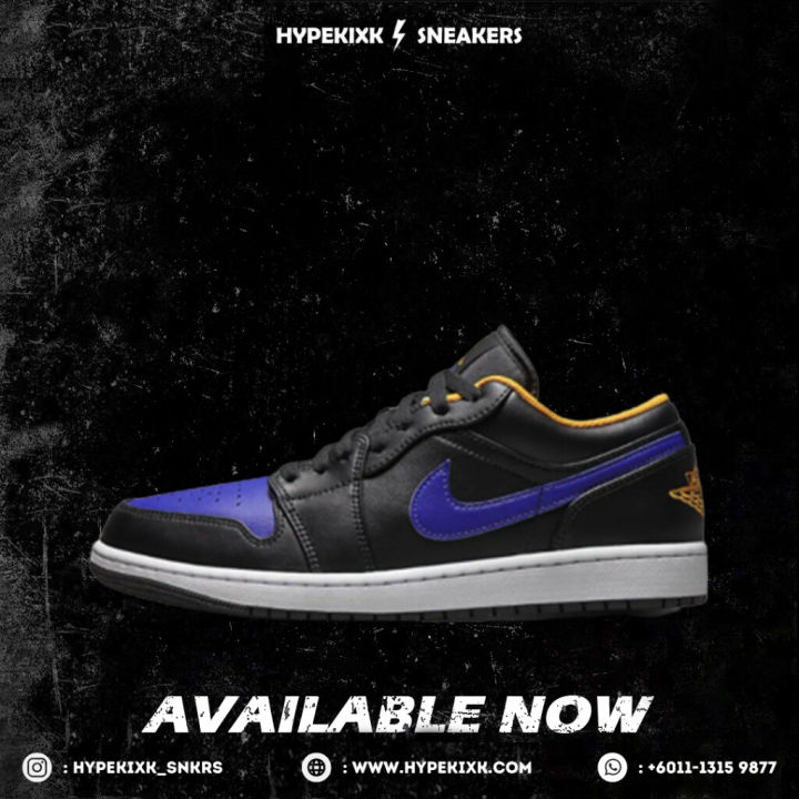 Nike Air Jordan 1 Low Dark Concord 553558-075 Sneakers Shoes | Daraz.lk