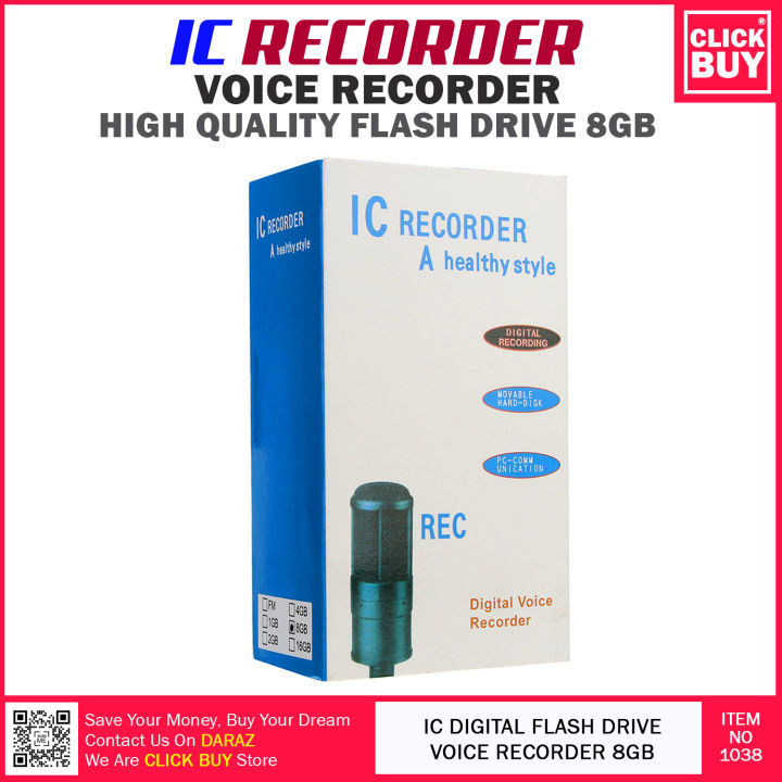 IC Recorder Pen Digital voice Recorder USB flash drive 8GB Memory stick ...