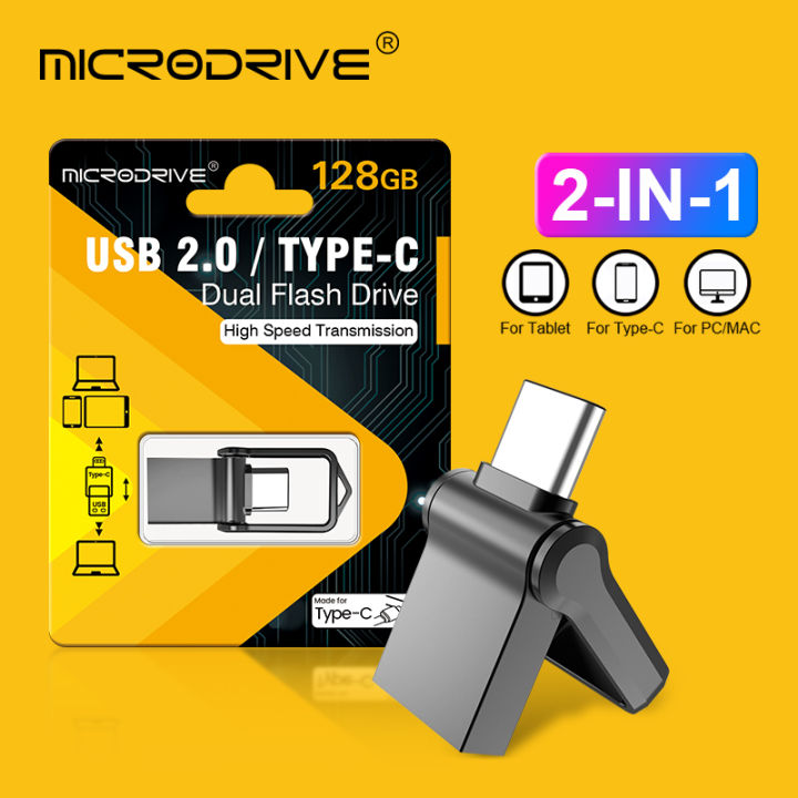 Mini 16GB 32GB 64GB 128GB Type C Ultra Dual Mini USB 2.0 Flash Drive ...