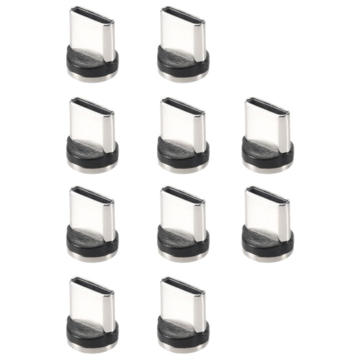 10PC/SET Round Magnetic Cable Plug 8 Pin Type-C Plugs Fast Charging ...
