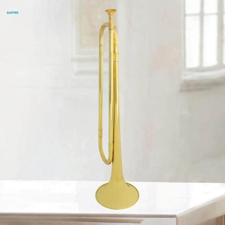 B Flat Bugle Musical Instrument Classic Marching Bugle Scout Bugle for ...