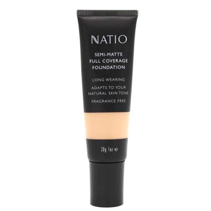 Natio Semi Matte Full Coverage Foundation Almond 30g | Daraz.lk