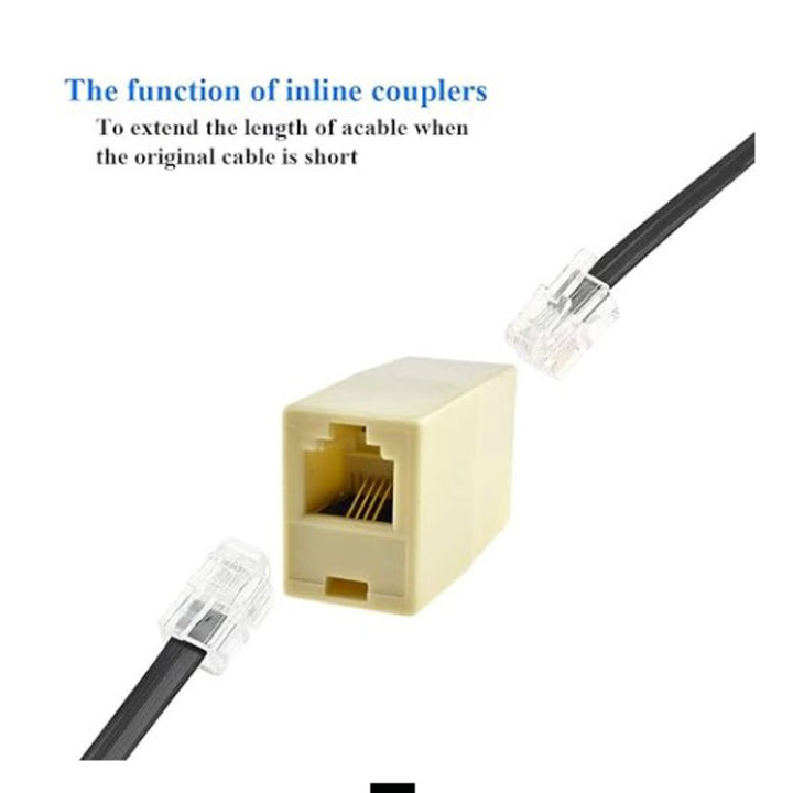 RJ45 straight Ethernet Cable Extender Adapter Female to Female Lan ...