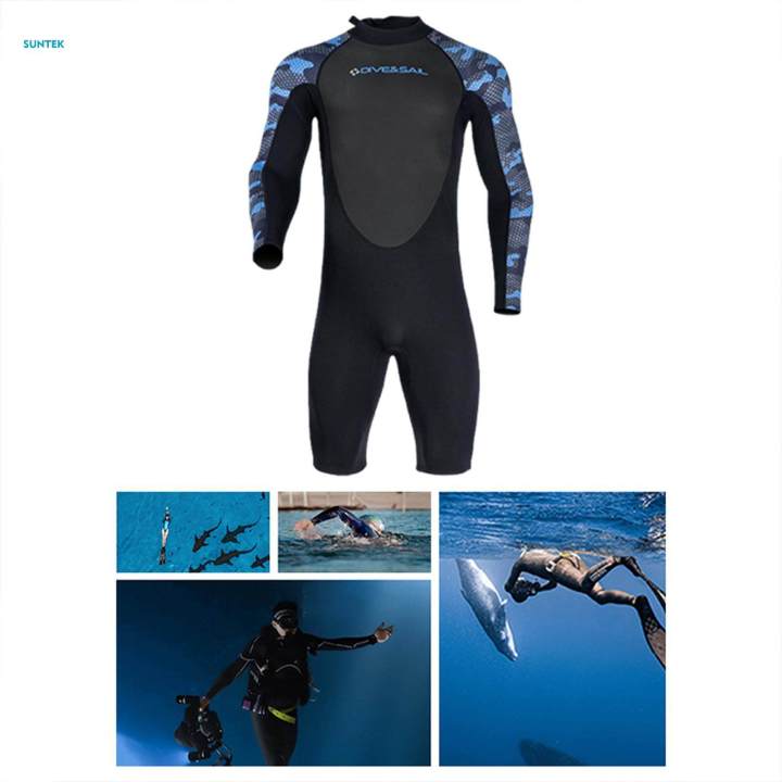 Men Wetsuit Shorty 2mm Neoprene Keep Swim suits Scuba Diving Suit Wet ...