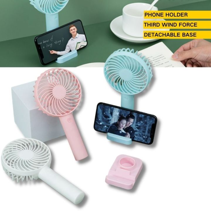 Handheld small fan usb mini portable rechargeable student dormitory ...