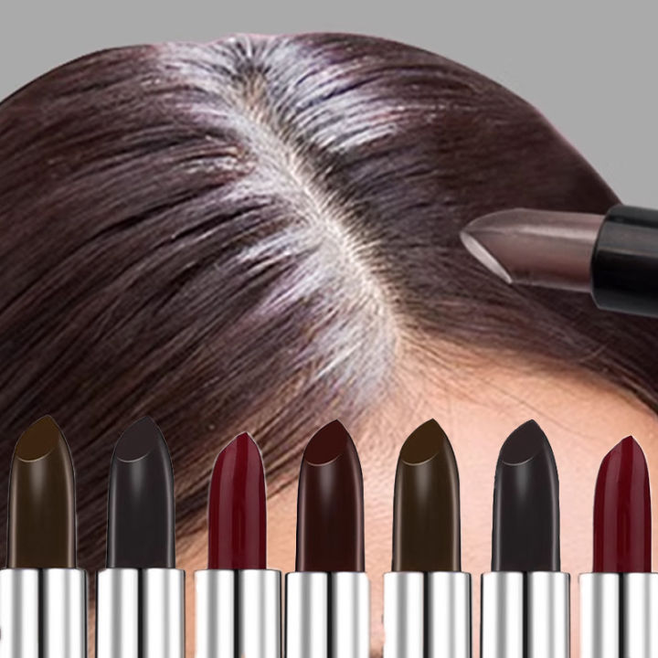 Quick Color Stick Brown Black Temporary Hair Dyeing Crayon Instant Hair ...