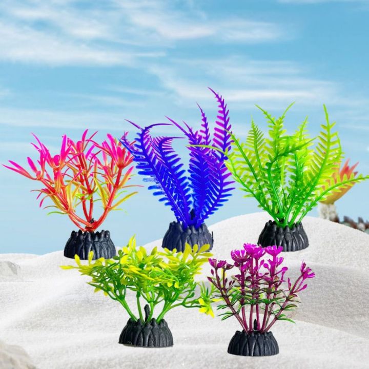 Water Grass Flower Decorative Artificial Aquatic Mini Simulation ...