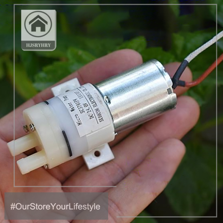 【ZIME】 Mini 370 Water Pump Self-priming Pump Mute Vacuum Pump DC24V 22 ...
