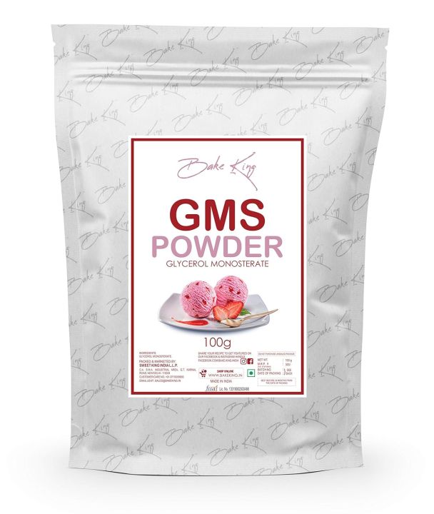 BAKE KING GMS Powder (Glycerol Monostearate) 100G for Ice Creams | Food ...