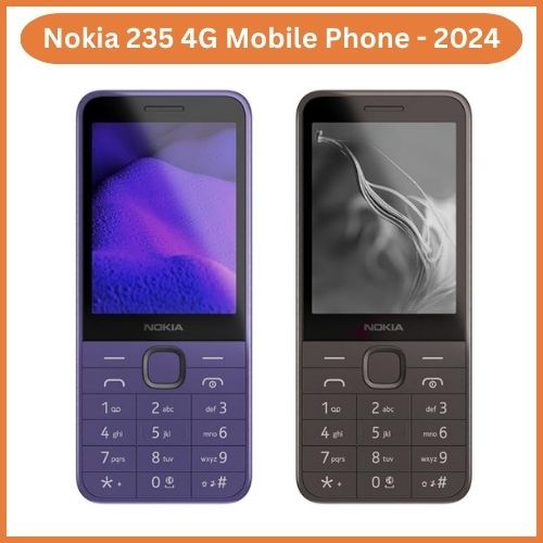 Nokia 235 4G Mobile Phone - 2024 Year - Type-C (Black/Blue), Nokia 235 4G Feature Phone Dual SIM ...