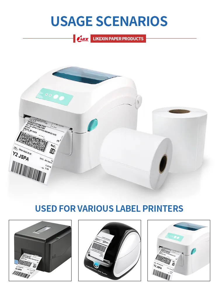 NEW 100x150mm (4" x 6") Shipping Sticker Labels for Direct Thermal ...