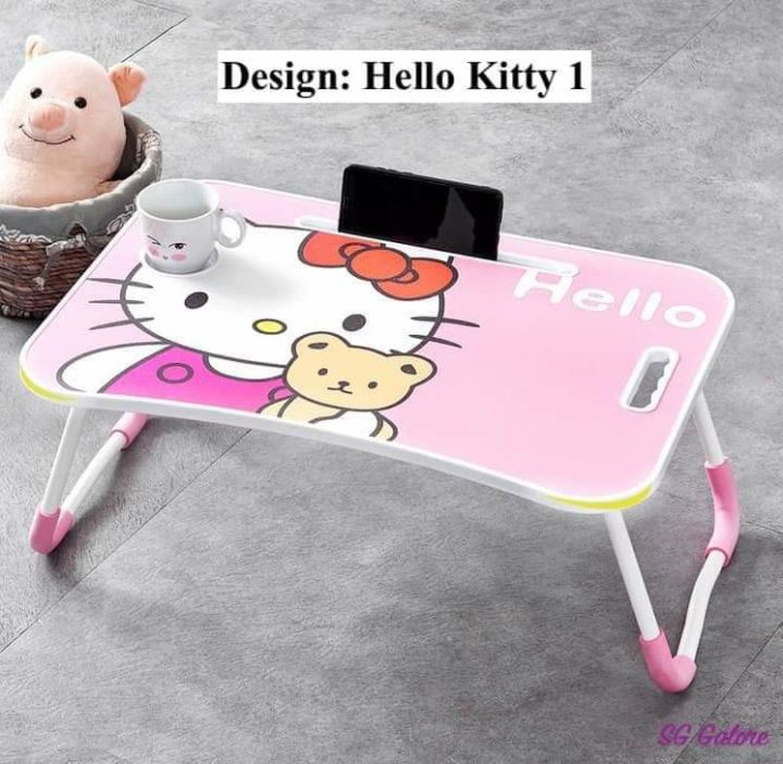 Hello Kitty Bed Desk/Folding Laptop Table | Daraz.lk