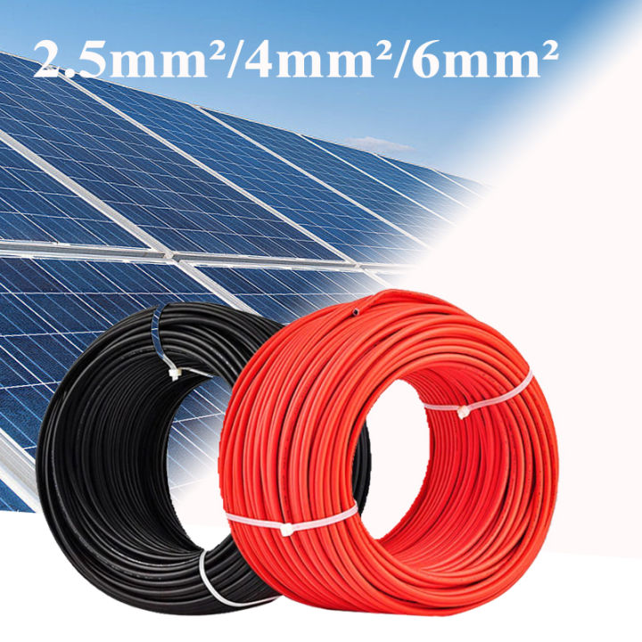 14/12/10 AWG Solar Panel Extension Cable Tinned Copper 2.5mm2 4mm2 6mm2 ...