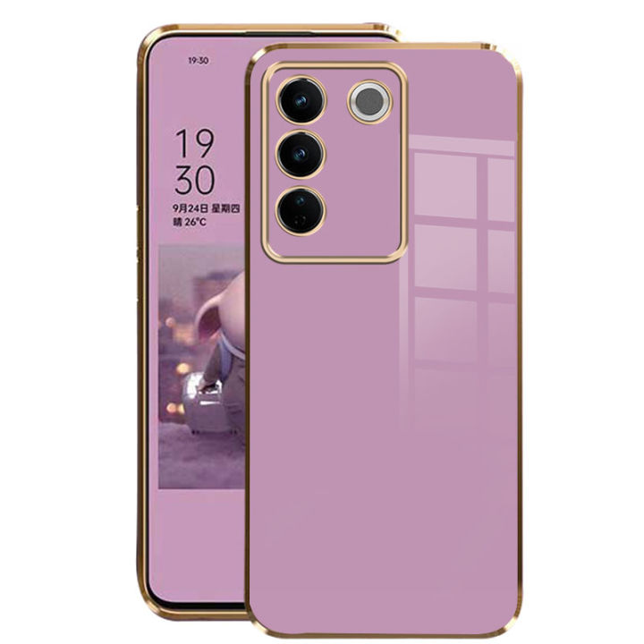 Vivo V27e V25e V23e V25 V23 5G Luxury Plating Straight Slim Edges ...