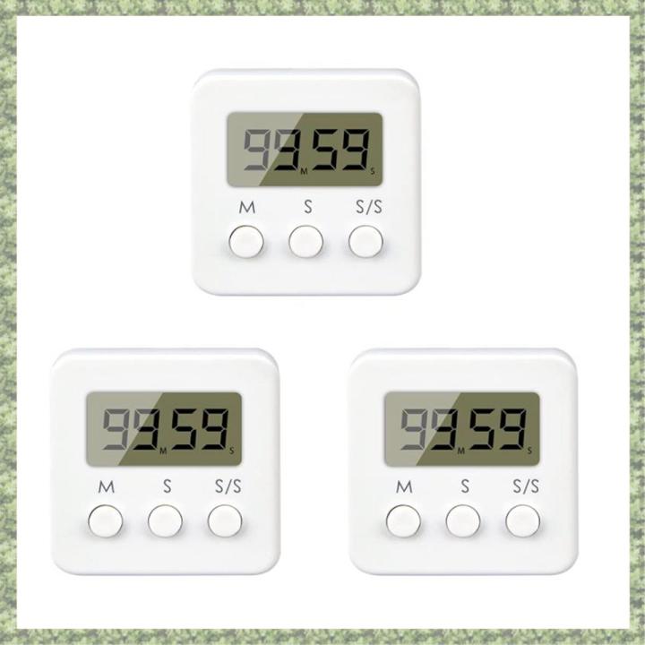 Digital Kitchen ,3Pcs Mini Short-Time Alarm Clock,Stopwatch ,Learning ...