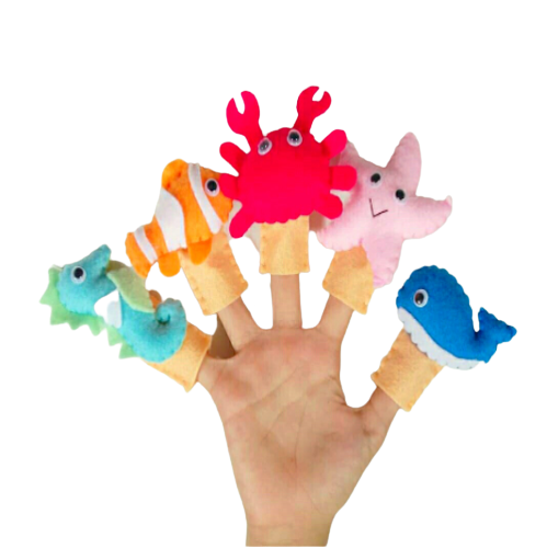 Finger Puppet Sea World series, Sea Animals/Characters Finger Puppet ...