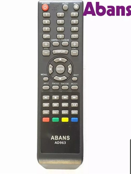 ABANS TV Remote controller AD963 | Daraz.lk